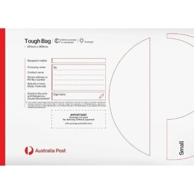 Australia Post Tough Bag Small TB3 (261 x 369mm) pack 20 | eBay Australia