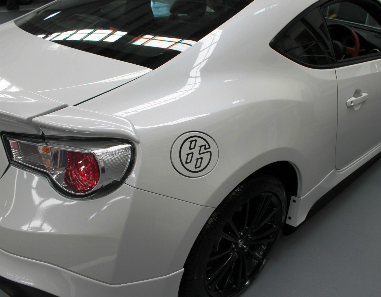 TOYOTA 86 DECAL FUEL LID NEW GENUINE FROM LIMITED BLACKLINE EDITION ...