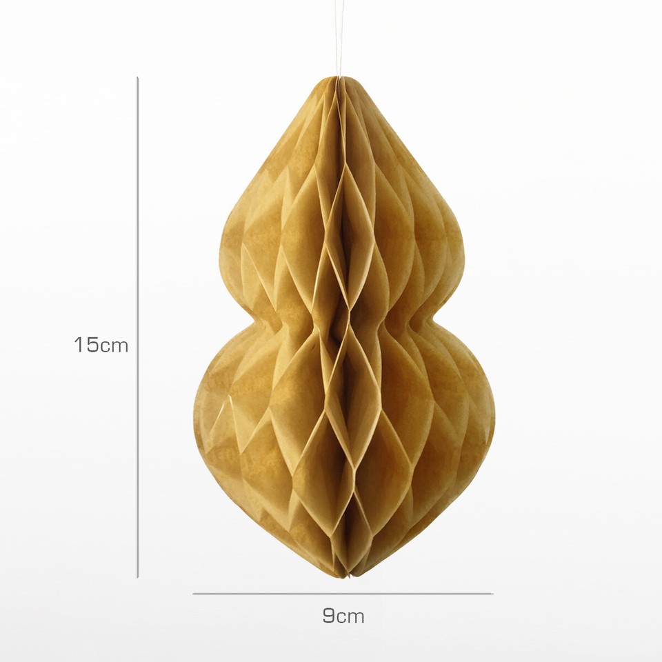 HONEYCOMB Hanging Paper BALLS Wedding Birthday Garland Party Deco Gold ...