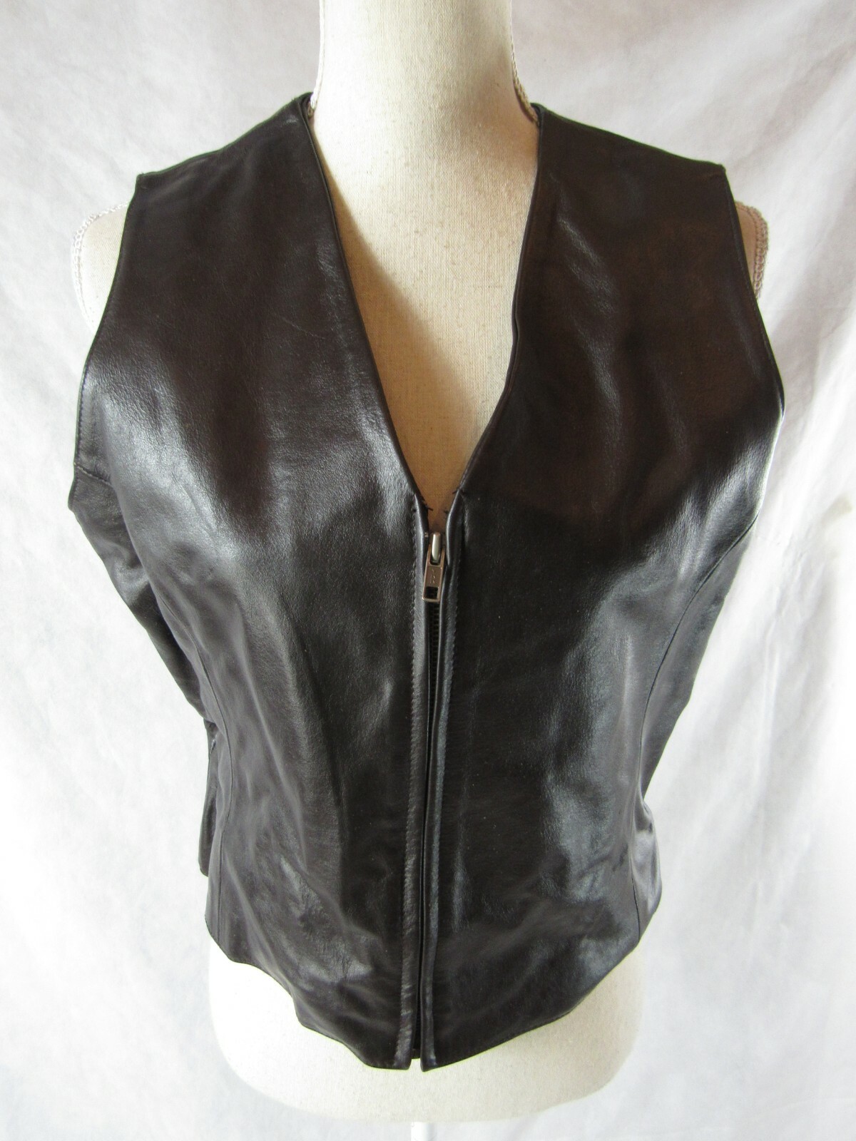 Wilsons Leather Maxima Womens Dark Brown Vest Size L | eBay