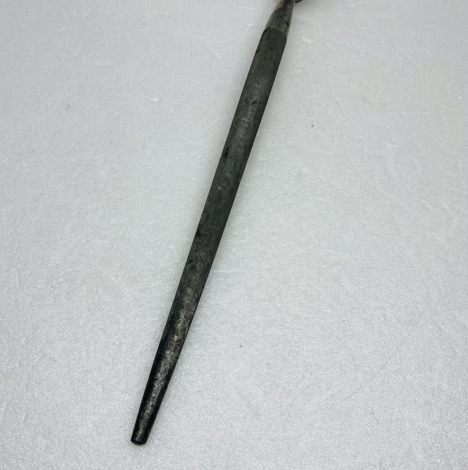 Vintage 1970s Black Stag Horn Handle Knife Sharpener Honer 14” Pointy ...