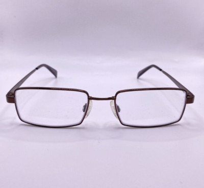 Flexon Autoflex 87 Dark Brown Metal Optical Eyeglasses Frame 52-18-140 ...