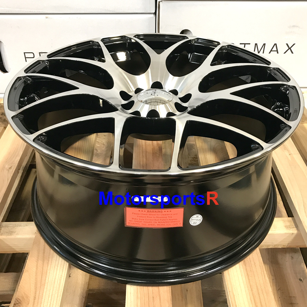Primax 770 XXR 17x8 +40 Black Machine Face Mesh Rims Wheels 4x100 4x114 ...