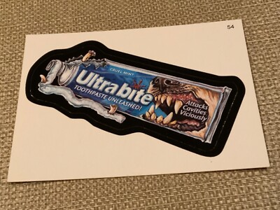 2007 Topps Wacky Packages Trading Sticker Card Parody #54 UltraBite Toothpaste | eBay