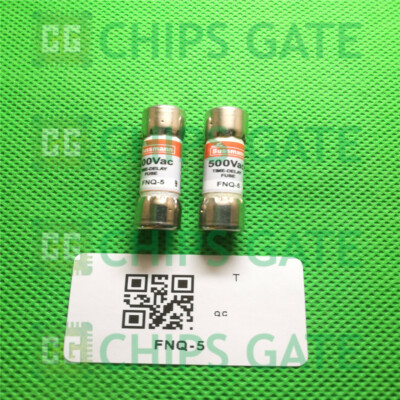 1PCS Bussmann FNQ-5 ( FNQ 5A ) 5 Amp 500 Vac Time-delay Supplemental ...