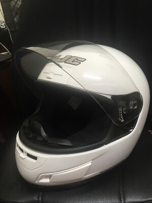 HJC CS-12 White Small Hat Full Face Helmet | CS12 | Aftermarket | Gloss ...