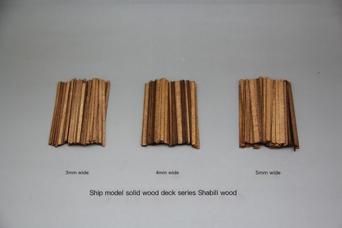 DIY Sapele Wood Deck Strips 0.5×3/4/5×80mm (80-Piece) for Model Ships ...