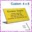 4x8 Custom Personalized Engraved Plastic Office Table Desk Sign - Send ...