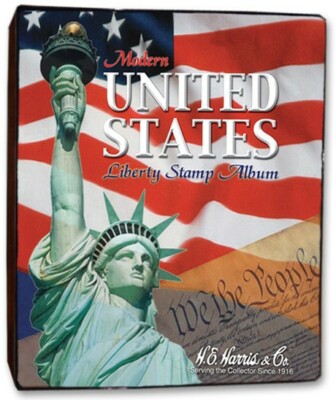 HE Harris Stamp Album Modern US Liberty Binder 2.5 Inch 3-ring Durable ...