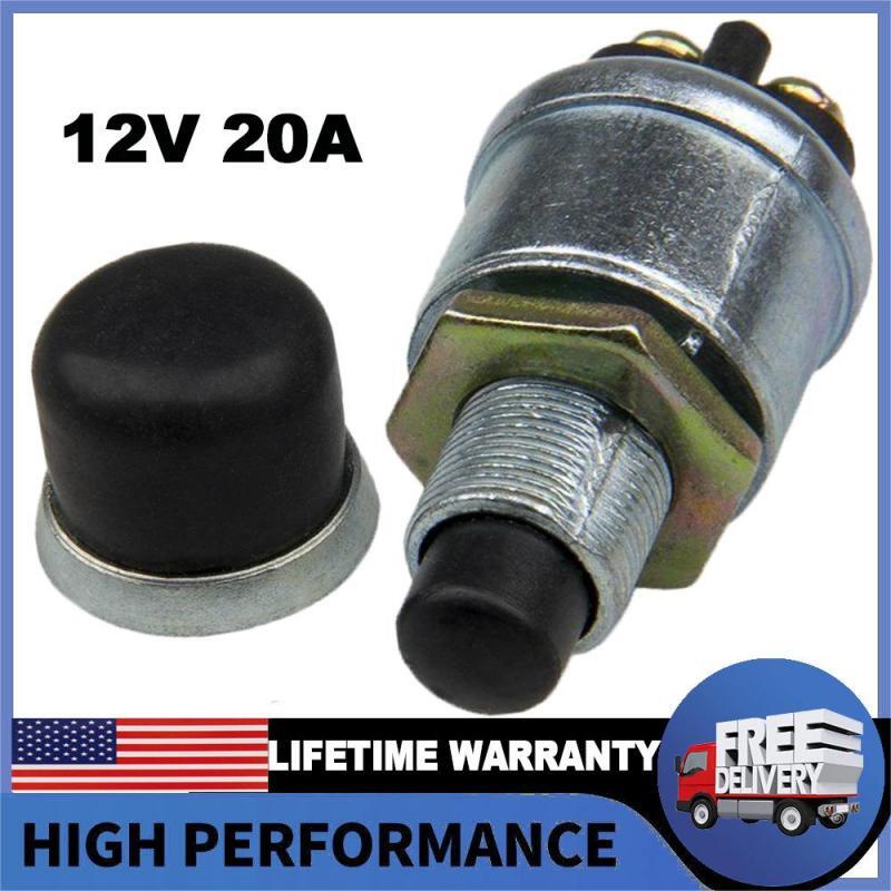 12 Volt DC (50 Amps) Heavy-Duty Start Momentary Push-Button Starter ...