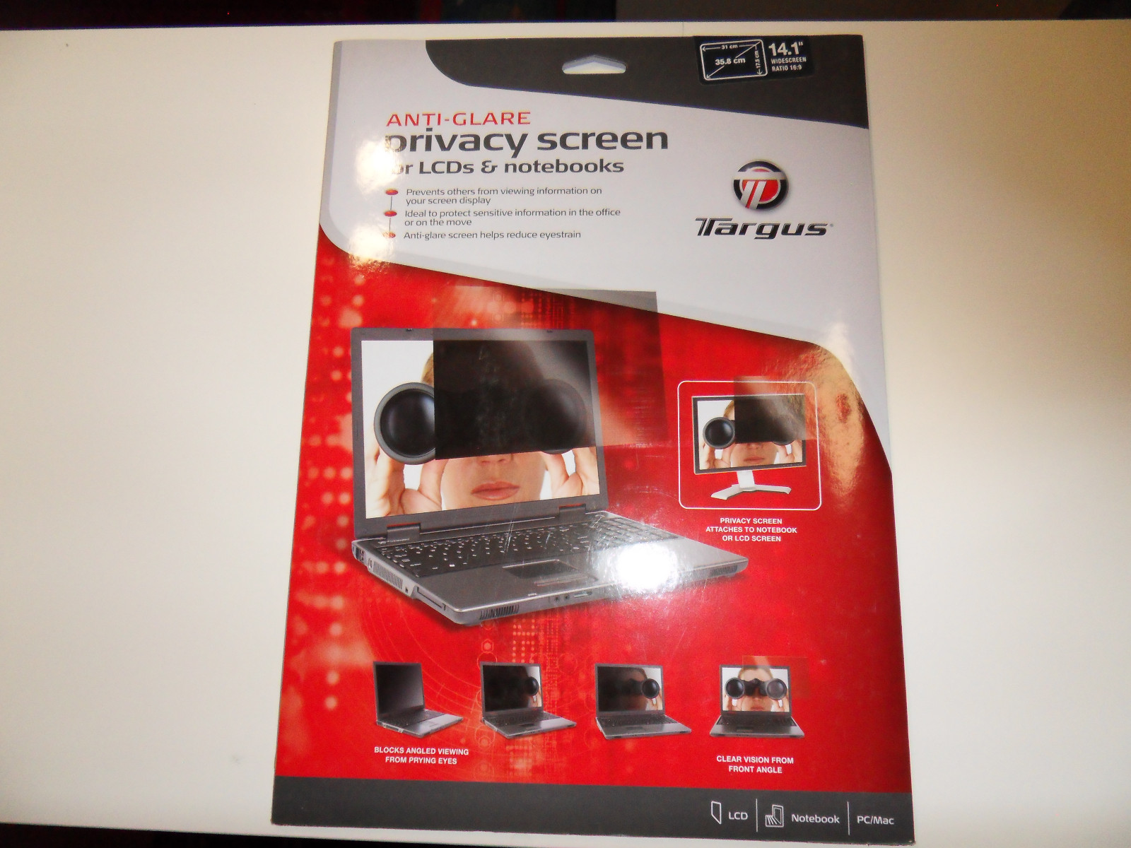 Targus Privacy Screen 14,1" Widescreen 16:9 Notebook-Privacy-Filter ...