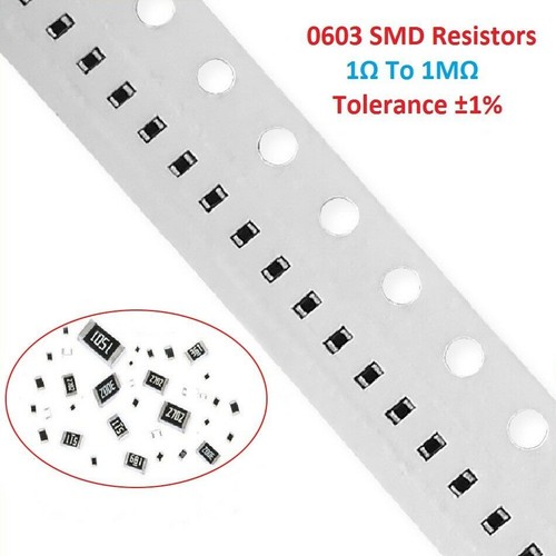 100PCS 0603 SMD/SMT Resistors ±1% Range 1Ω/Ohm To 1MΩ/Ohm | eBay Australia