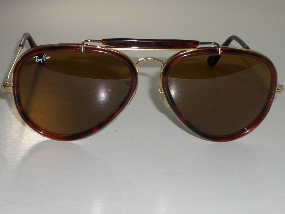 VINTAGE B&L RAY BAN W0743 B15 STYLE G TORT/GOLD OUTDOORSMAN AVIATOR ...
