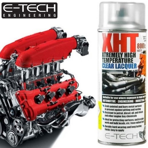 E-Tech XHT VHT Extremely High Temperature Paint CLEAR LACQUER Exhaust ...