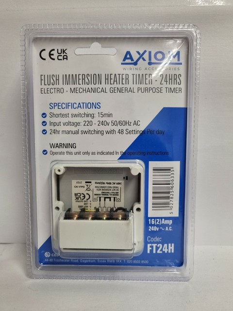 Axiom Mains Control Master 16 Amp 24 Hour Mechanical General Purpose ...