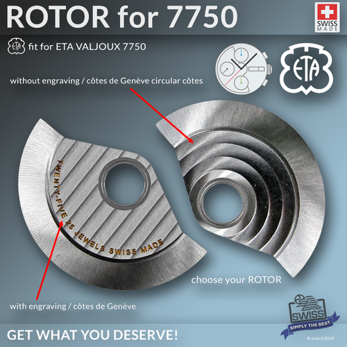 ROTOR for ETA VALJOUX 7750 MOVEMENT , SWISS MADE | eBay