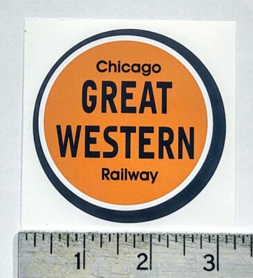 Chicago Great Western Railway Railroad sticker decal | eBay