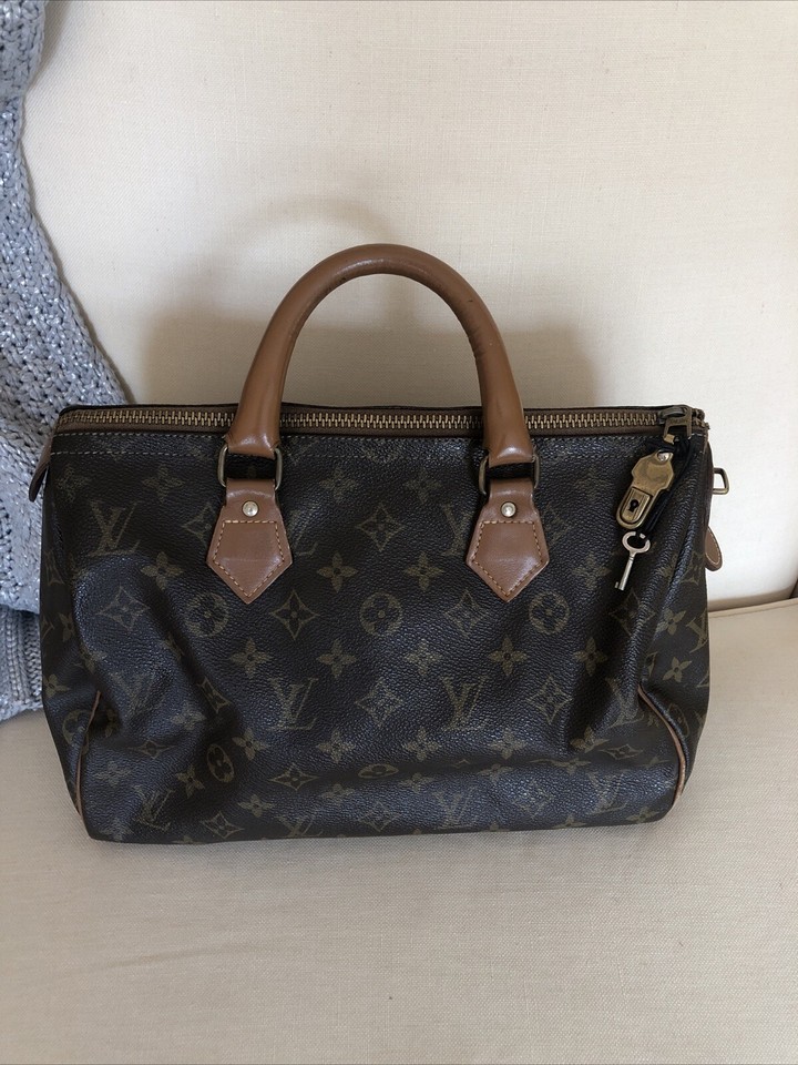 Rare Vintage Louis Vuitton French Co Mono Purse Satchel Speedy 30 With ...