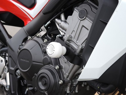 Honda CBR650F 2014-2018 RD Moto Crash Frame Sliders Protectors White ...