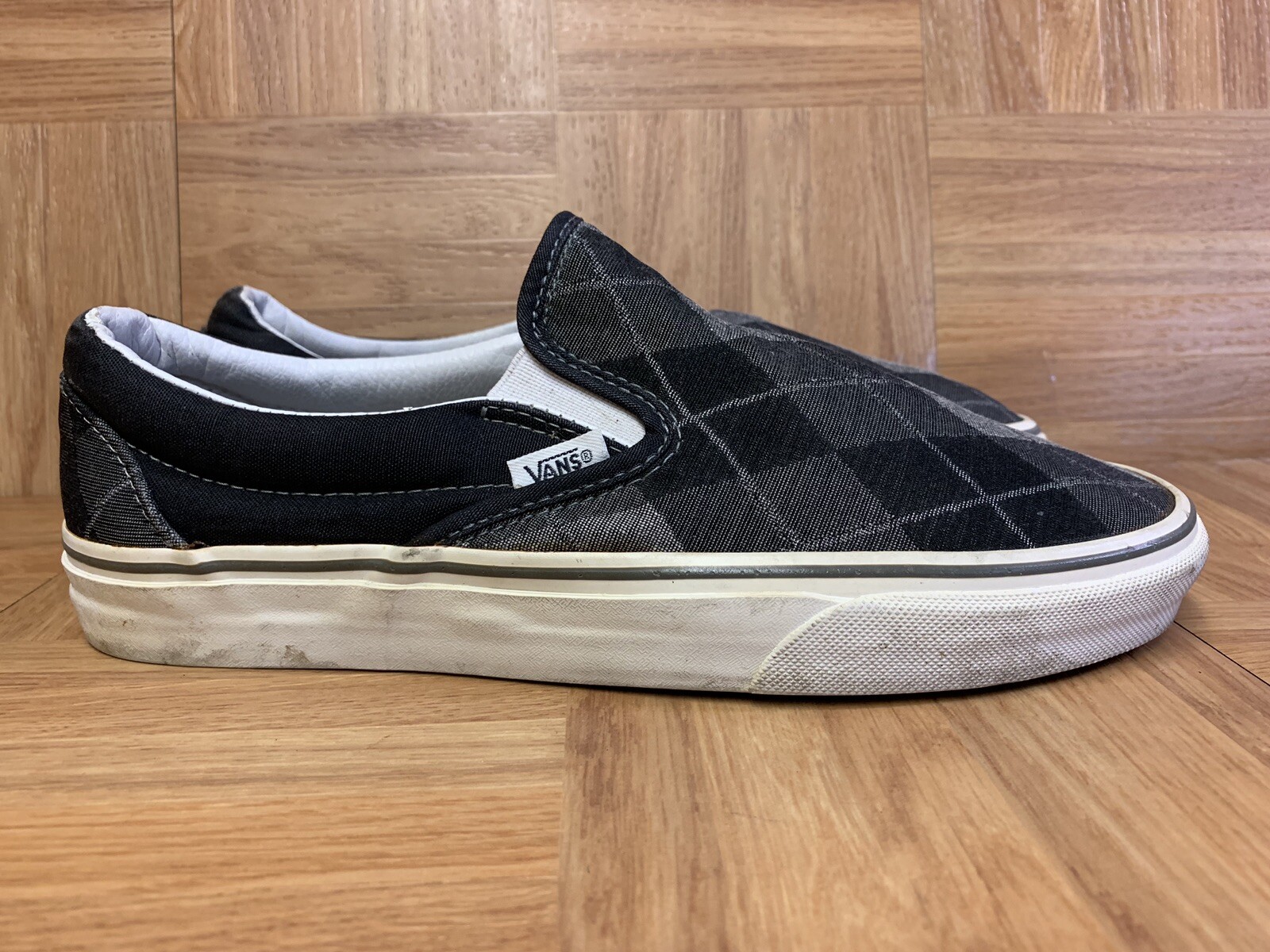 RARE🔥 VANS Slip On Classic Argile Diamond Elegant Sz… - Gem