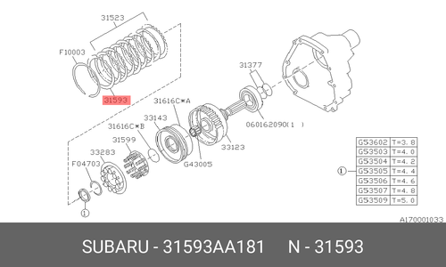 Genuine OE Plt-Press 31593AA181 for Subaru 31593-AA181 | eBay.de