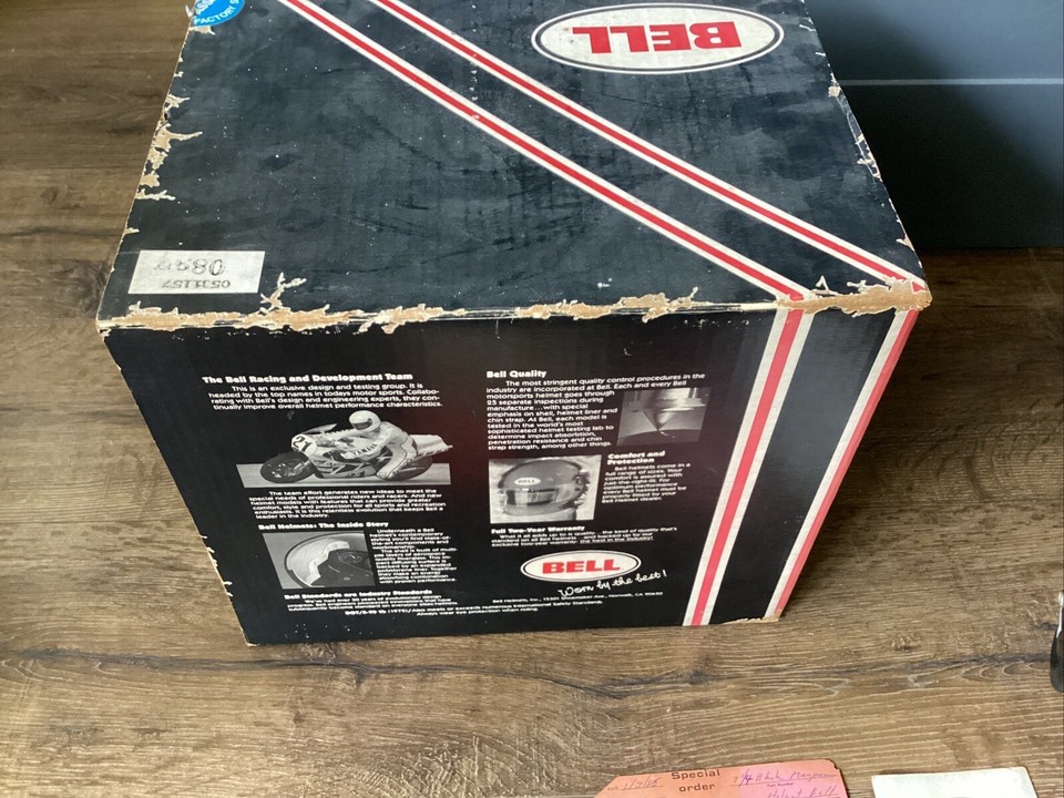 Vintage 1985 Bell Magnum LTD Helmet w/ Box & Papers Dirt Bike ...