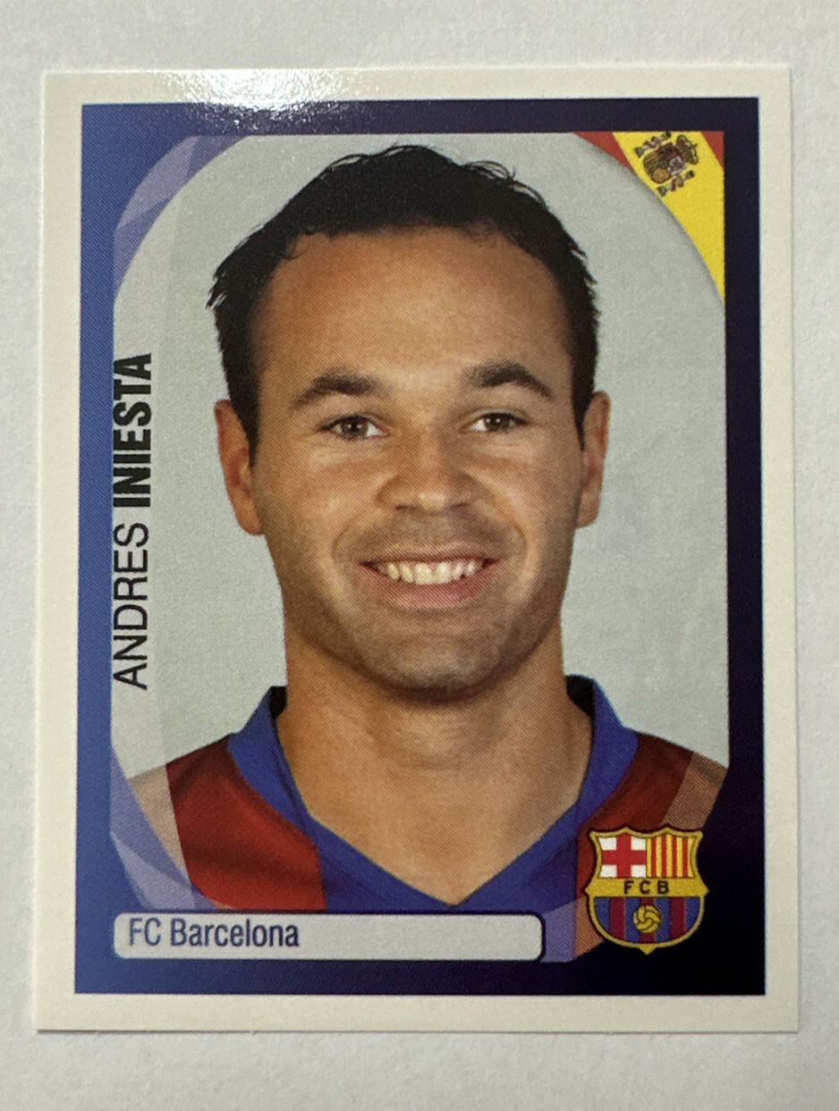#54 Andres INIESTA FC Barcelona FC 2007 Panini UEFA Champions League | eBay