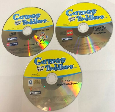 Encore Software Games for Toddlers CD Rom's, 3 disks | eBay