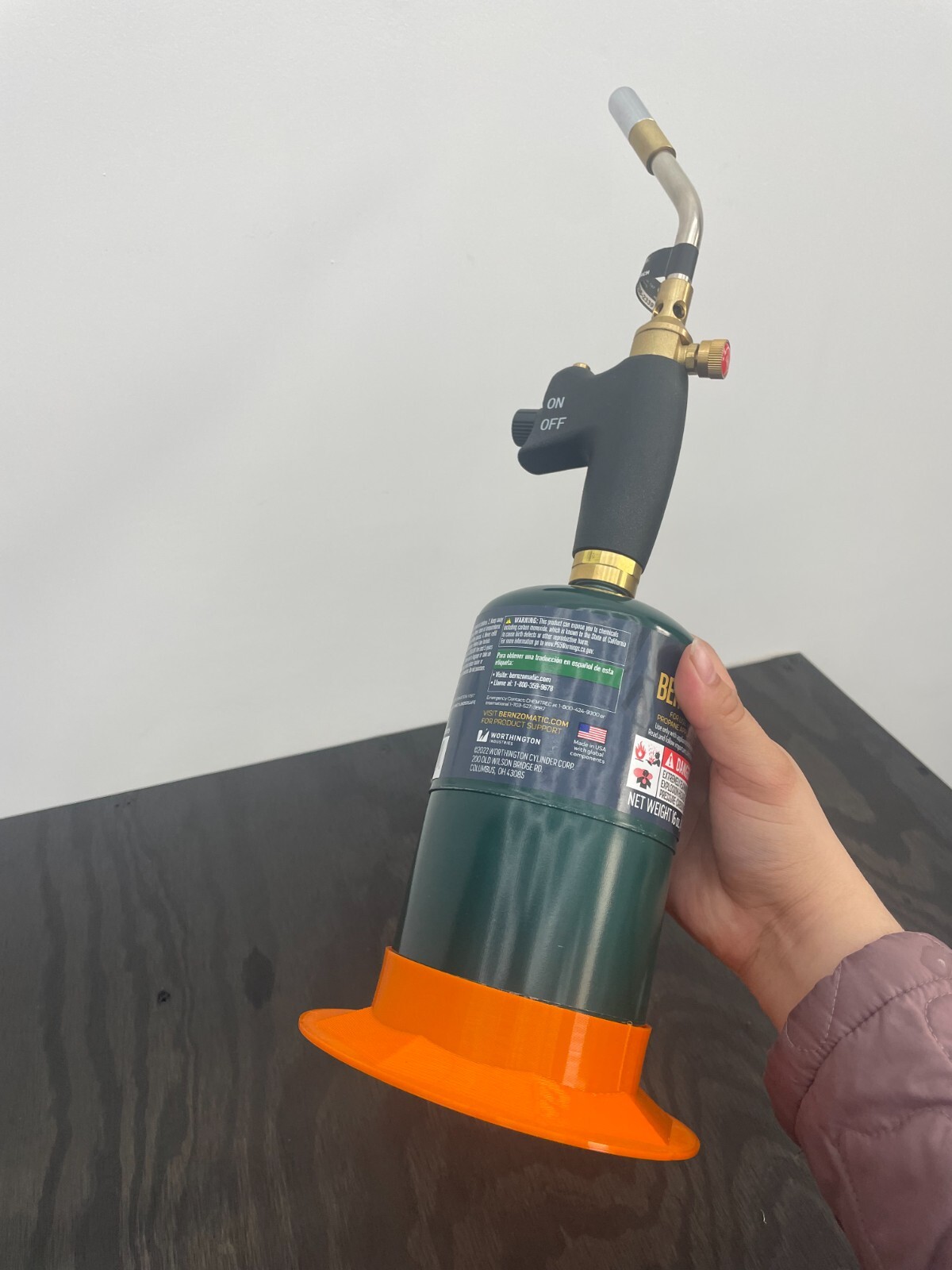 Custom 3D-Printed Propane Torch Base for Bernzomatic Tanks | eBay