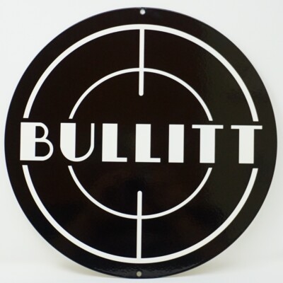 Ford Mustang Bullitt Logo Heavy Duty Steel Metal Sign - Ford Licensed ...