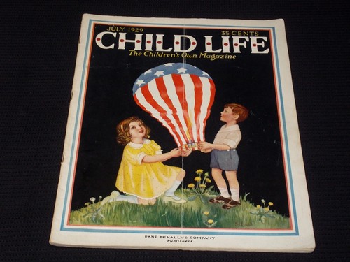 1929 JULY CHILD LIFE MAGAZINE NICE ILLUSTRATED COVER & INSIDES - E 3766 ...