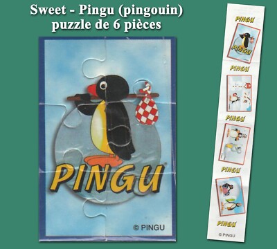 Sweet, Pingu (pingouin) puzzle de 6 pièces, 6 x 4 cm + BPZ | eBay
