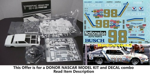 KIT #98 BUSCH 1986 PONTIAC GRAND PRIX 2+2 STOCK CAR DALE JARRETT- 1/24 ...
