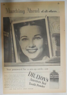Dr. Lyon's Tooth Powder Ad: Lyons Tooth Powder America's #1 ! from 1940 ...