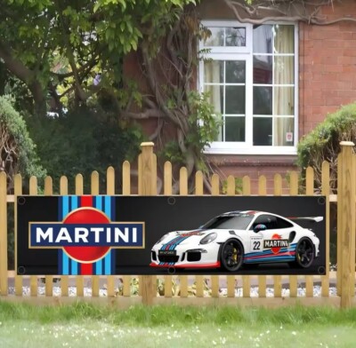 Porsche Martini Racing Banner Fahne Flagge flag Merch Werkstatt Neu | eBay