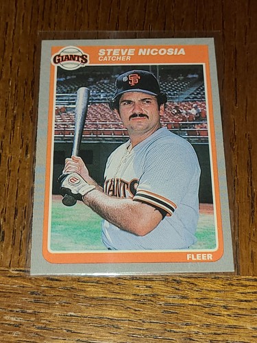 GIANTS STEVE NICOSIA 1985 FLEER #618 | eBay