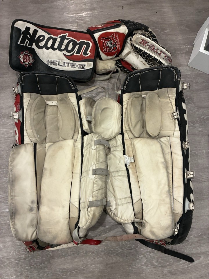 Used 32" Regular Heaton Hockey Goalie PADS ONLY | eBay