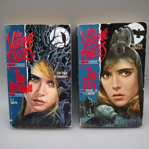 The Vampire Diaries Lot of 2 Vintage Paperbacks The Struggle & Fury L.J ...