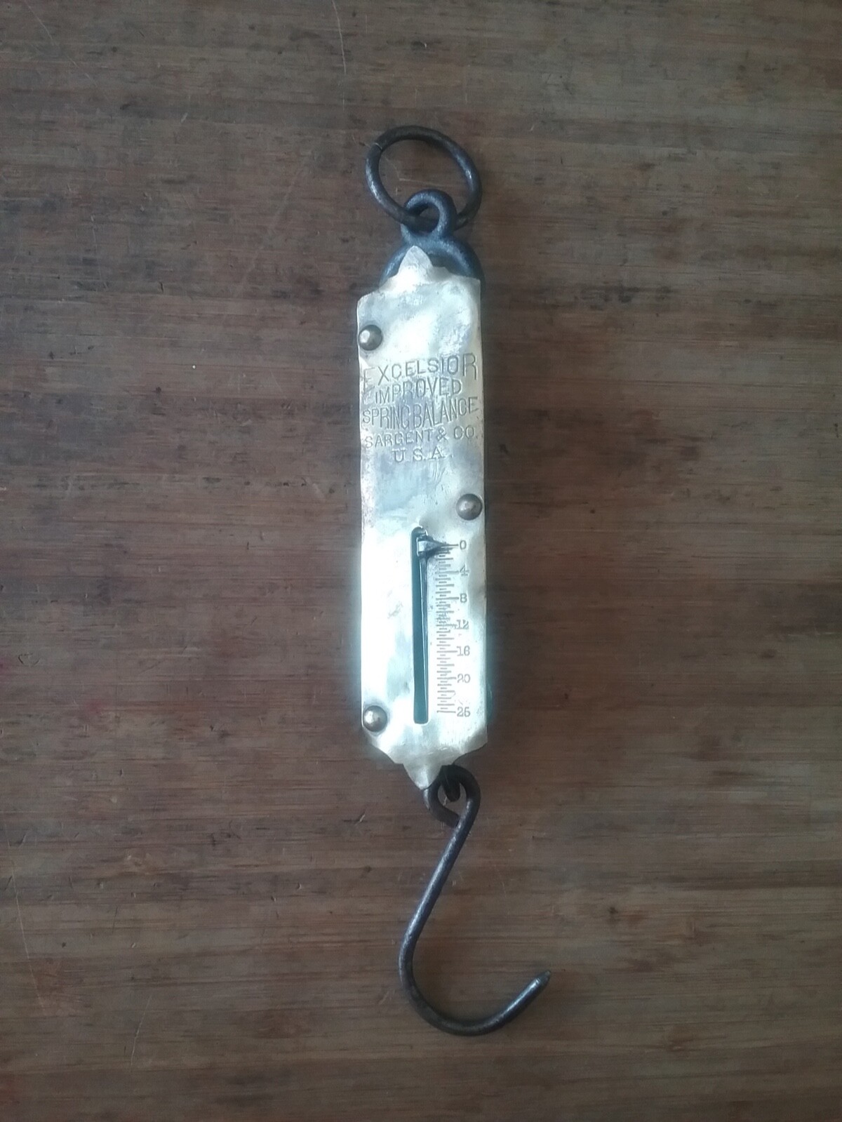 Antique Sargent Excelsior Improved Spring Balance Scale 25lb Scale ...