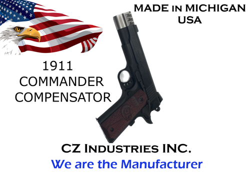 1911 Stainless Commander Compensator Brake - Muzzle Brake - w/ SIDE ...