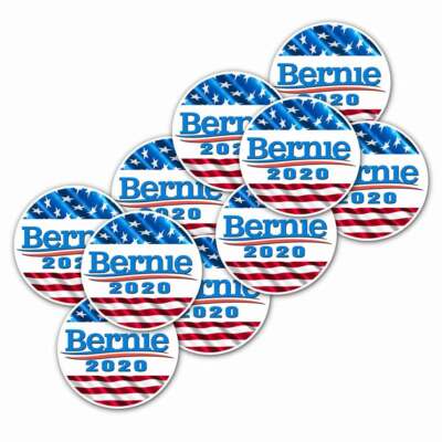 Democractic Political Bumper Stickers BERNIE 2020 Round 2.5" 10-pack | eBay
