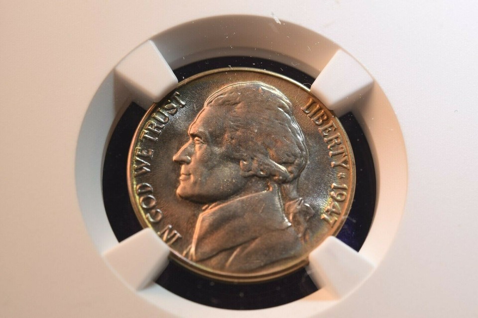 1947-D JEFFERSON NICKEL NGC CERTIFIED MS--66 5 FULL STEPS EXTRAORDINARY ...