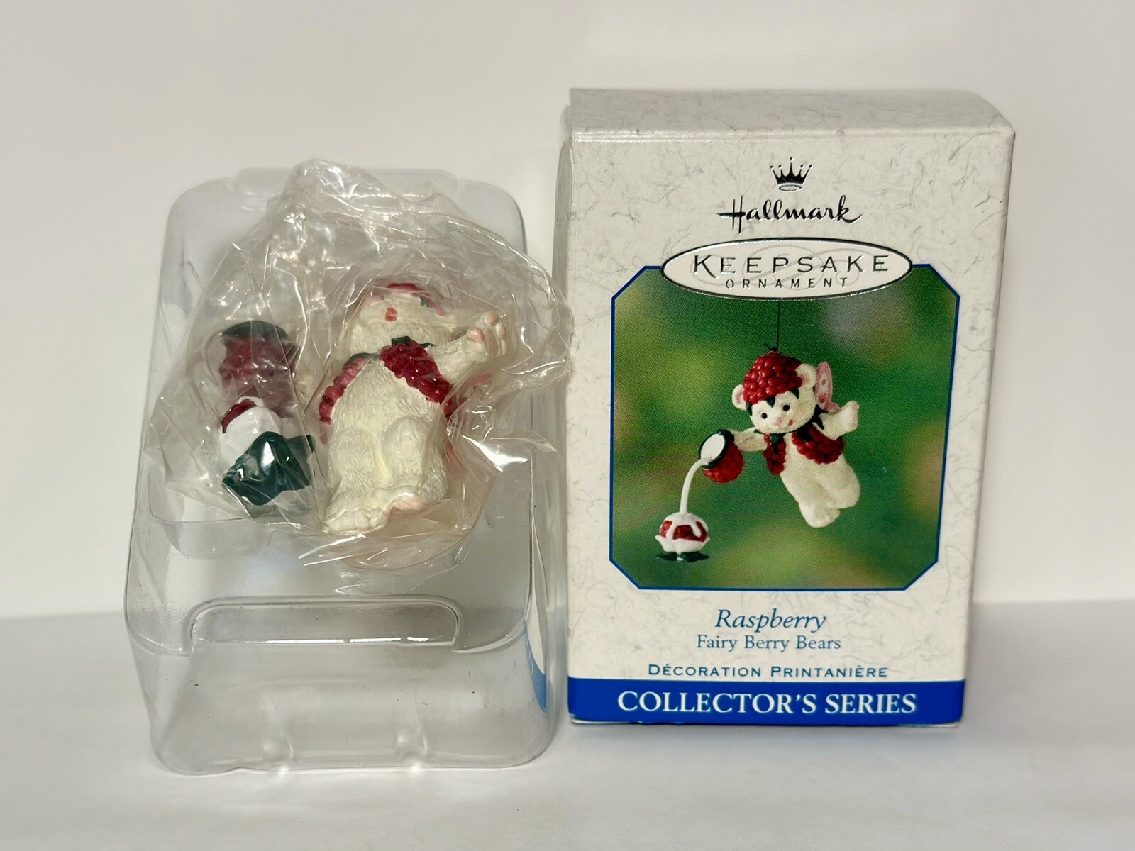 HALLMARK Keepsake Ornament 2001 RASPBERRY Fairy Berry Bears Collectors ...