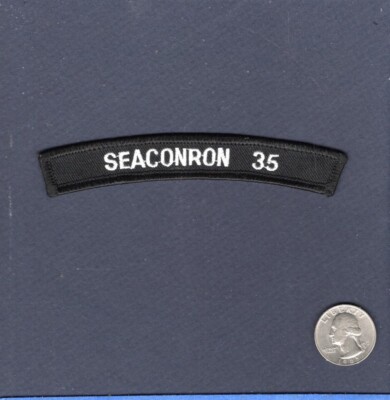 VS-35 BLUE WOLVES US NAVY SEACONRON Enlisted Uniform Squadron Rocker ...