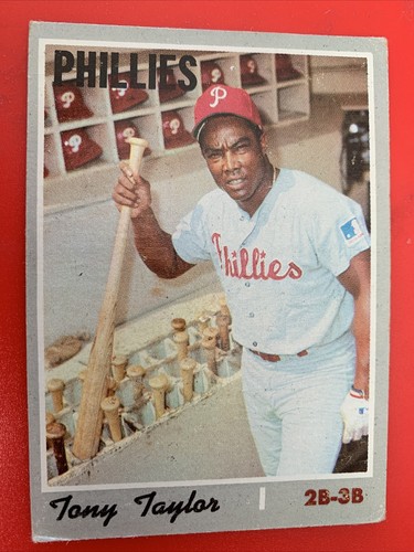 1970 Topps Baseball Card #324 Tony Taylor Philadelphia Phillies VgEx ...