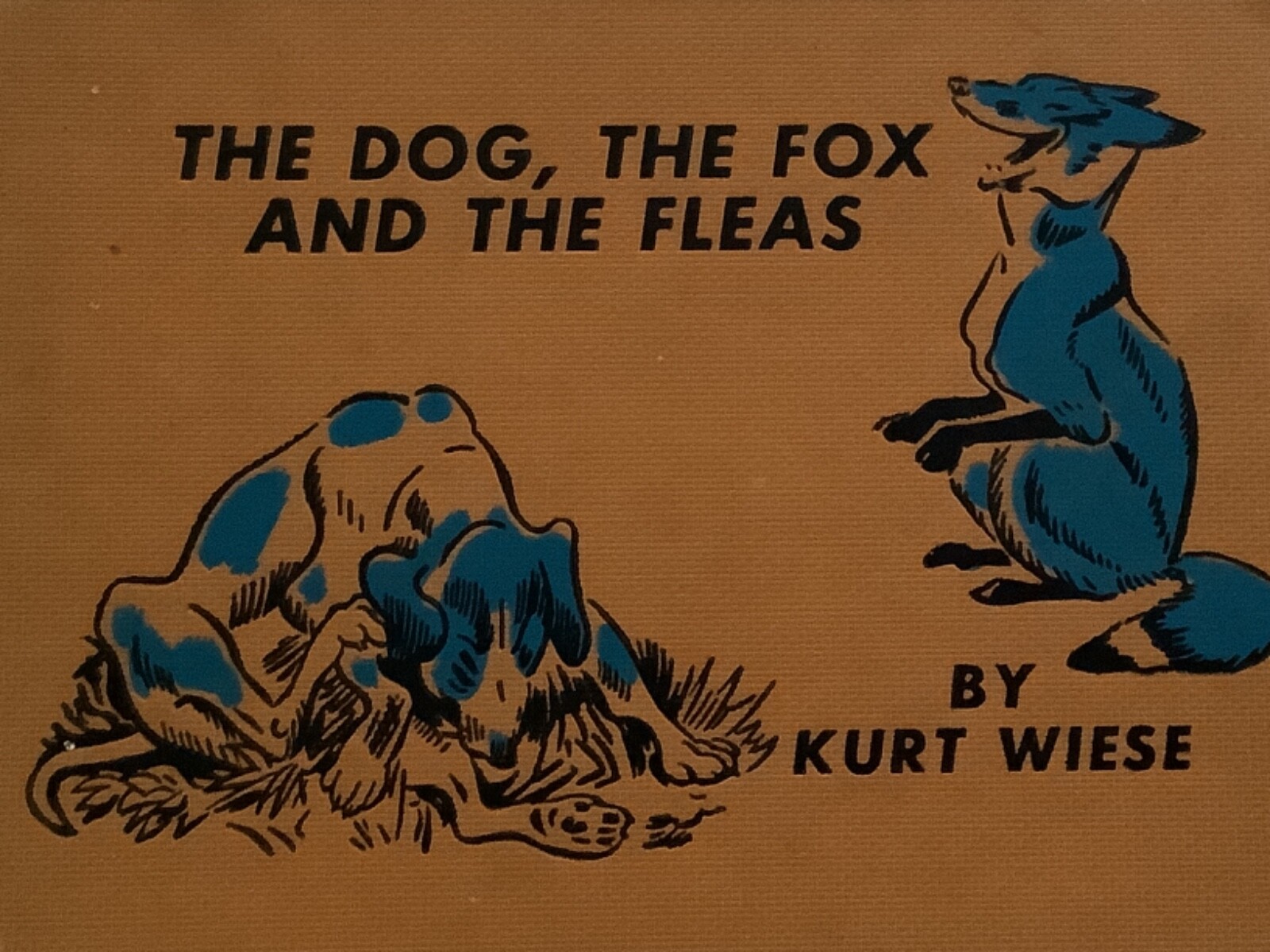 The Dog The Fox and the Fleas by Kurt Wiese 1953 Vintage HC Hardcover ...