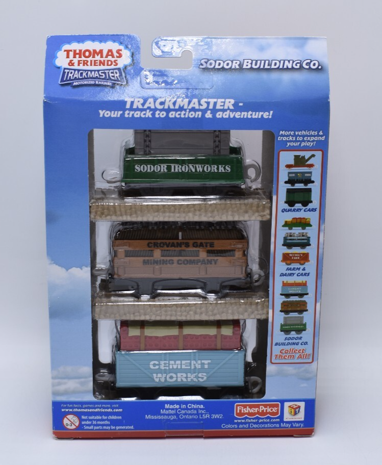 Sodor Building CO. Cargo Cars Thomas & Friends Trackmaster Motorized ...