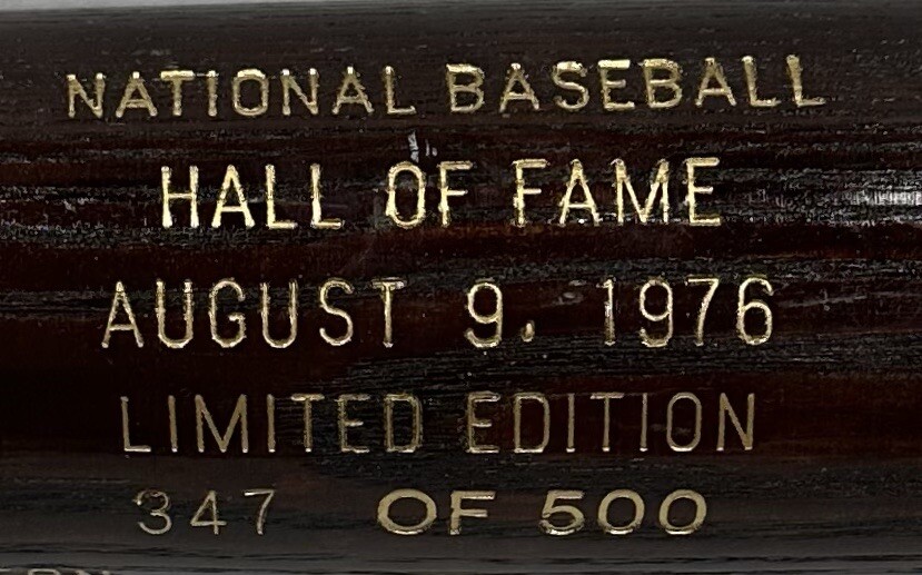 1976 MLB Hall of Fame Commemorative LS Bat /500 Robin Roberts Oscar ...