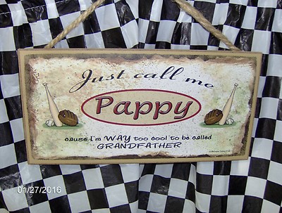 Pappy (Baseball) 10" x 5" Wood Sign | eBay