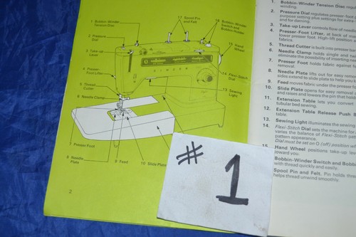 SINGER STYLIST SEWING MACHINE MANUALS MODELS 418, 538, 774 ORIGINALS IN ...